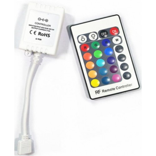 RF Контролер 12008 за RGB LED осветление - 24 бутона - Пластер ЕООД